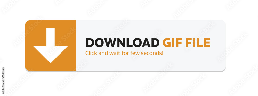 Download GIF File Vector Button Stock Vector | Adobe Stock