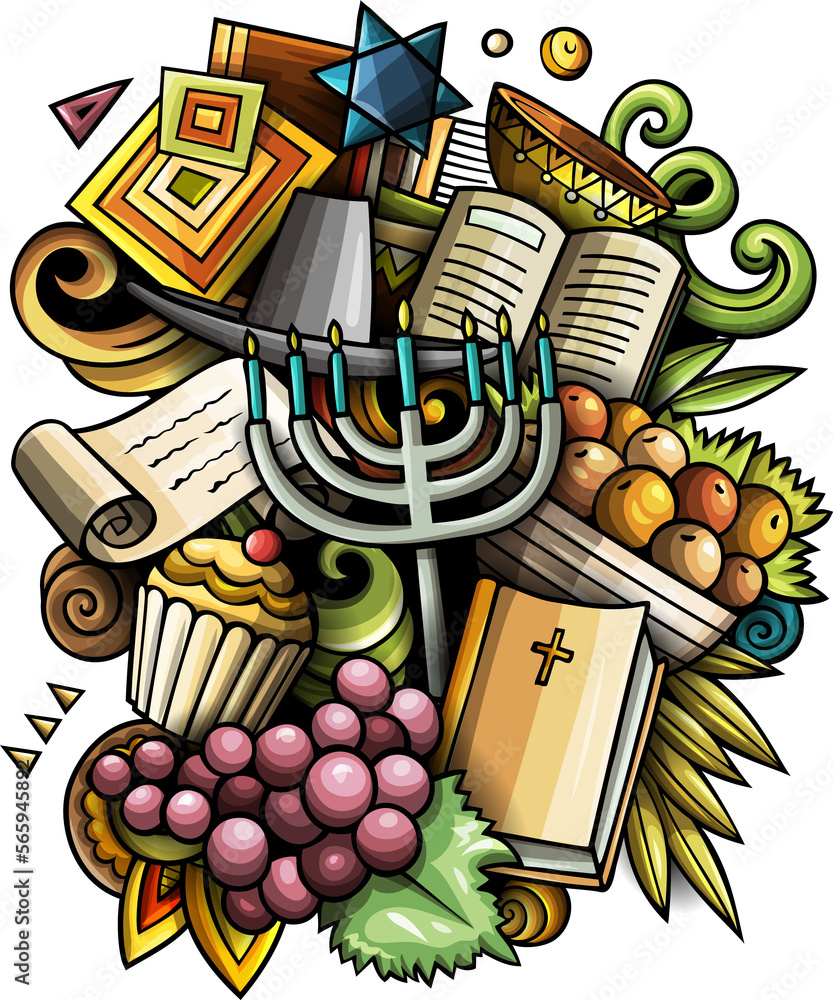 Israel detailed cartoon illustration Stock Illustration | Adobe Stock