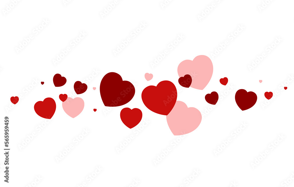 Sfondo, san Valentino, cuori, png, trasparente Stock Illustration ...