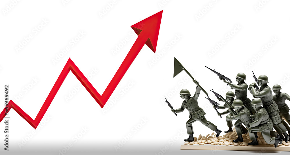 Toy Soldiers Fighting Battling to Beat Rising Prices and Inflation ...