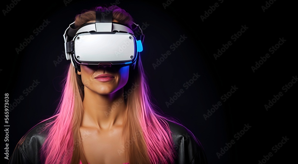 Interactive Virtual World for a Young White Adult Female with Copy ...