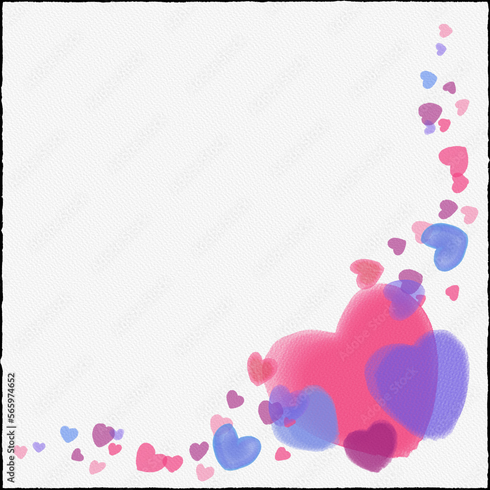 Ilustración digital tipo acuarela con fondo de textura de papel con ...