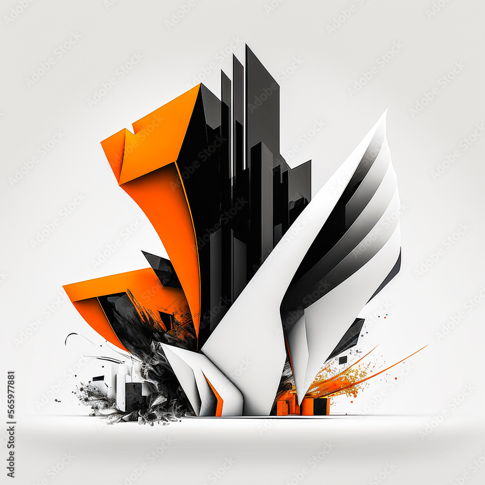 Maquette de projet d'architecture design - Générative IA Stock ...