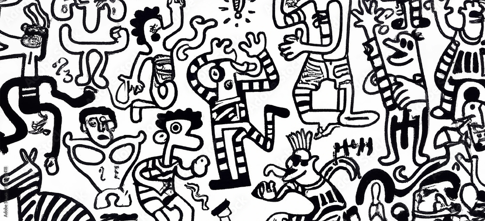 illustrazione generata con intelligenza artificiale di disegno in stile ...