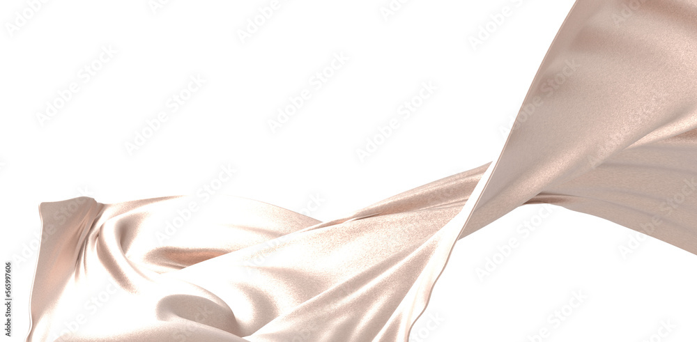 3d render of gold cloth. iridescent holographic foil. abstract art ...