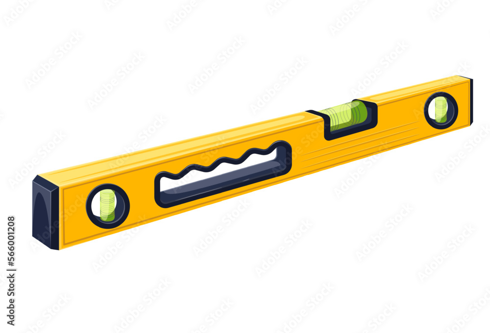 Spirit bubble level vector illustration. Cartoon isolated construction ...