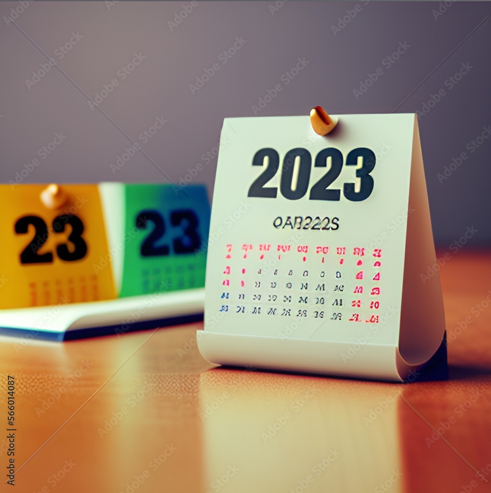 2023 Calendar Table: Transition from 2022 to 2023 Stock Illustration ...