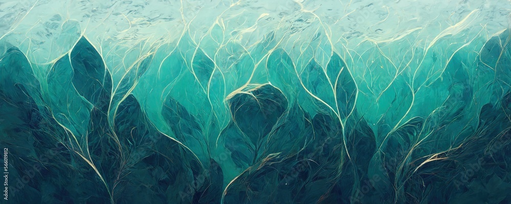 Abstract digital art background design with an ocean water patterns ...