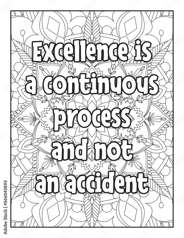 inspirational words coloring book pages design. motivational quotes ...