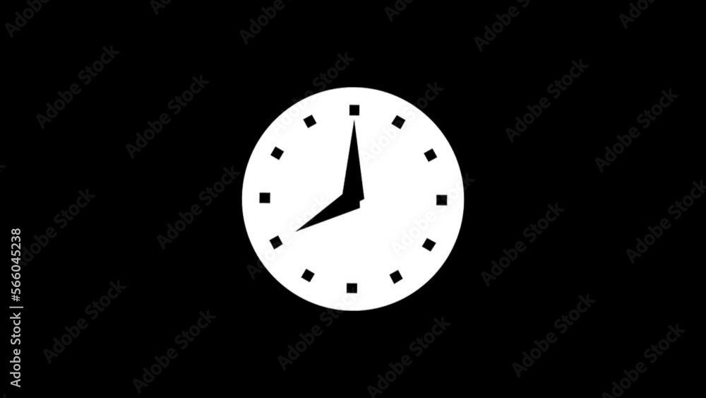 Animated clock loops with a modern, on-trend 3D design, on the alpha ...