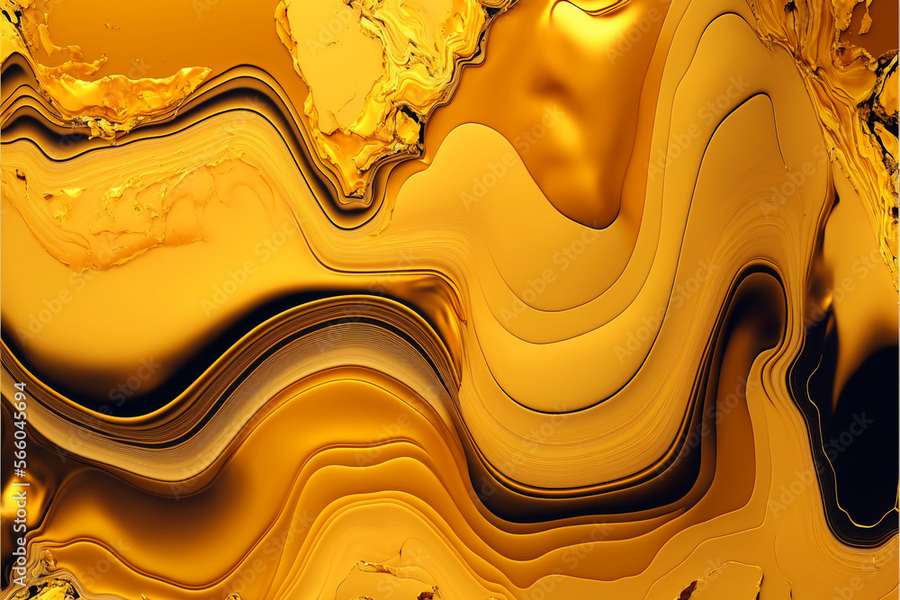 Abstract, in colors of 2023, marmor background with golden foil ...