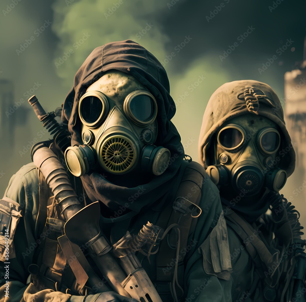 Two future world war soldiers in an apocalyptic world. Cinematix ...