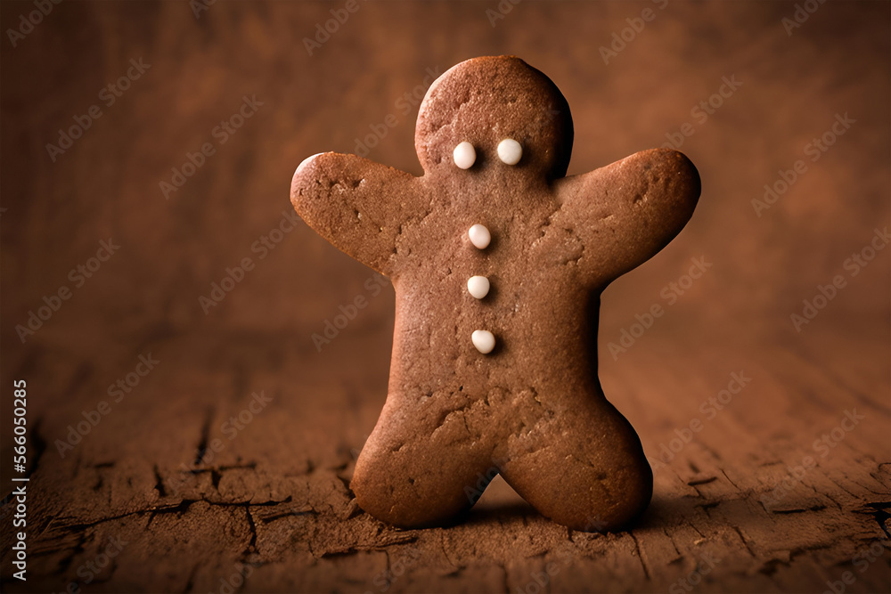 dancing gingerbread man AI generated content Stock Illustration | Adobe ...