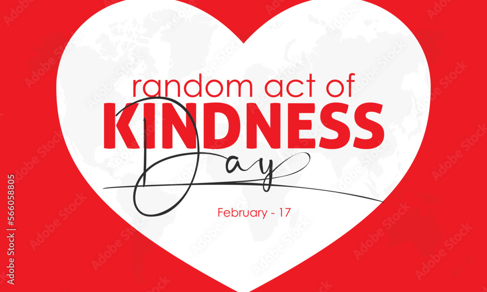 National Random Acts of Kindness Day design template concept observed ...