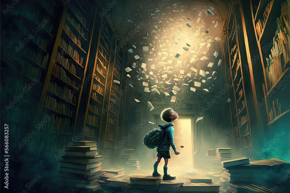 Anime Magical Library