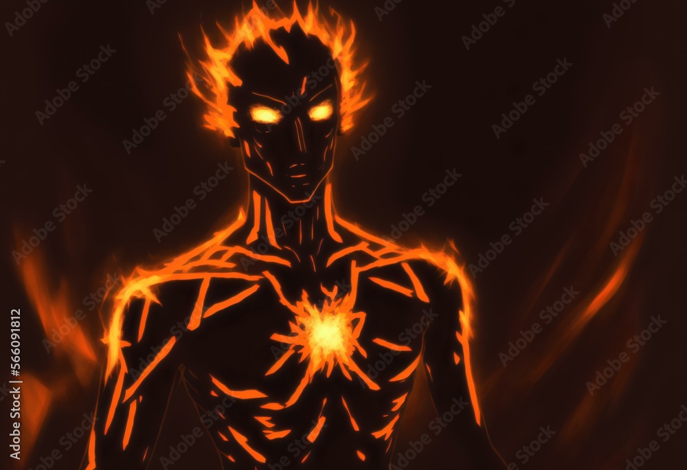 ‘Ember's Soul’ - This abstract figure shows a ghostly image of Ember ...