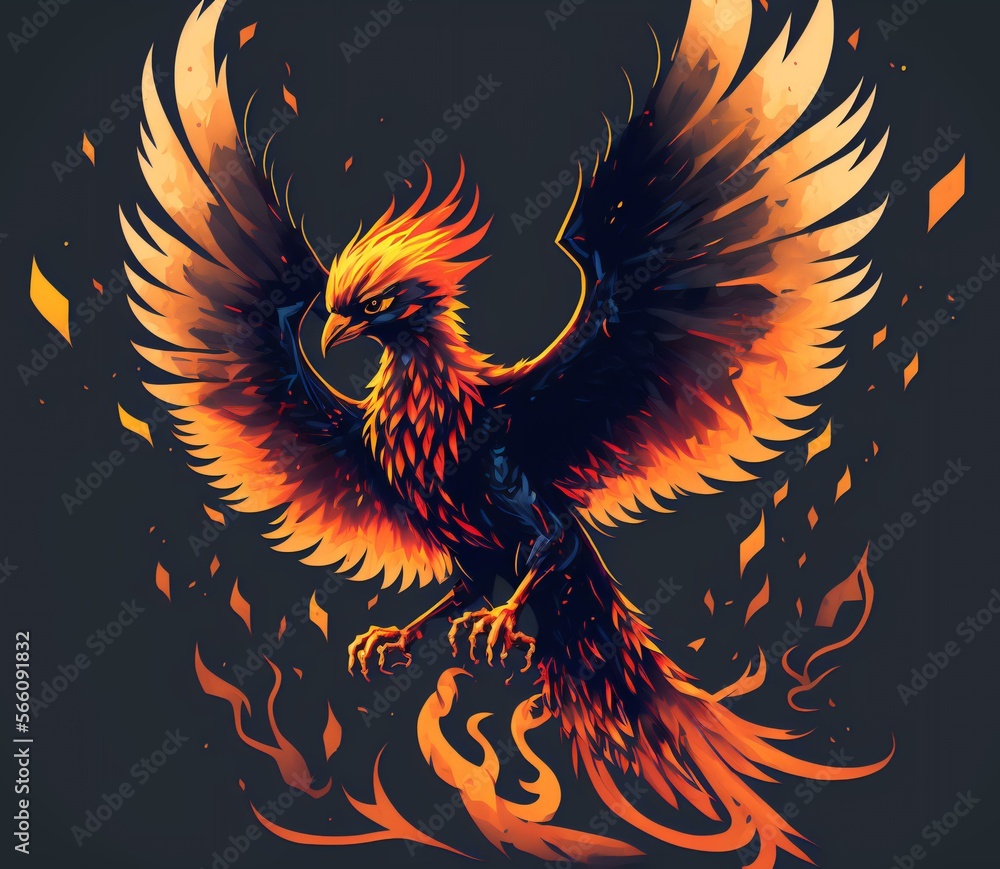 ‘Ember's Phoenix’ - This figure shows Ember Spirit as a phoenix, with a ...