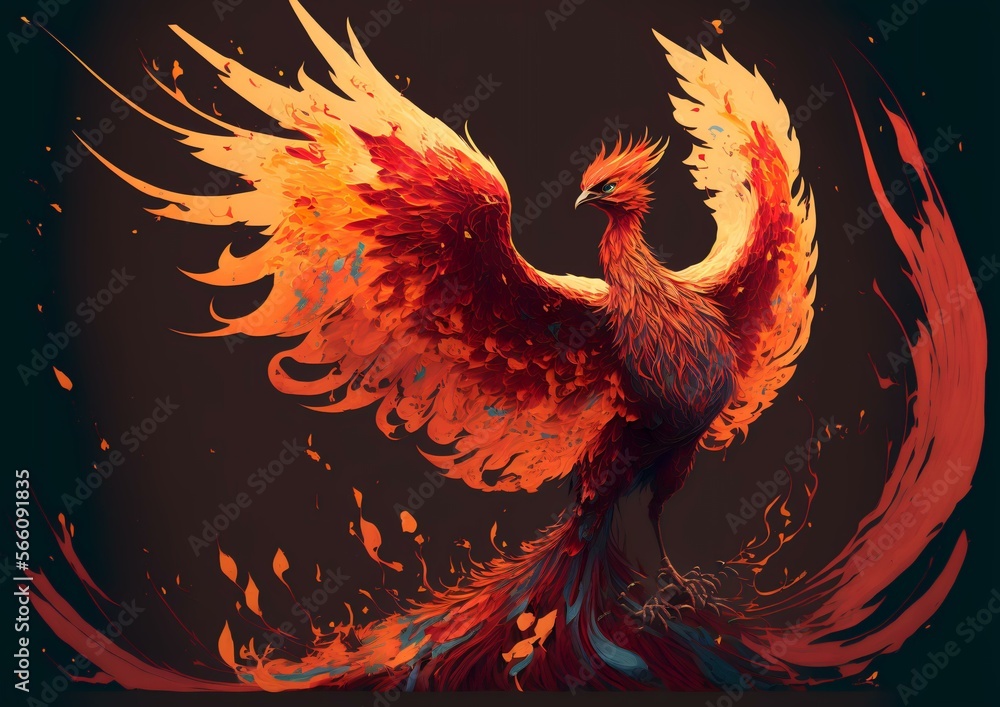 ‘Ember's Phoenix’ - This figure shows Ember Spirit as a phoenix, with a ...