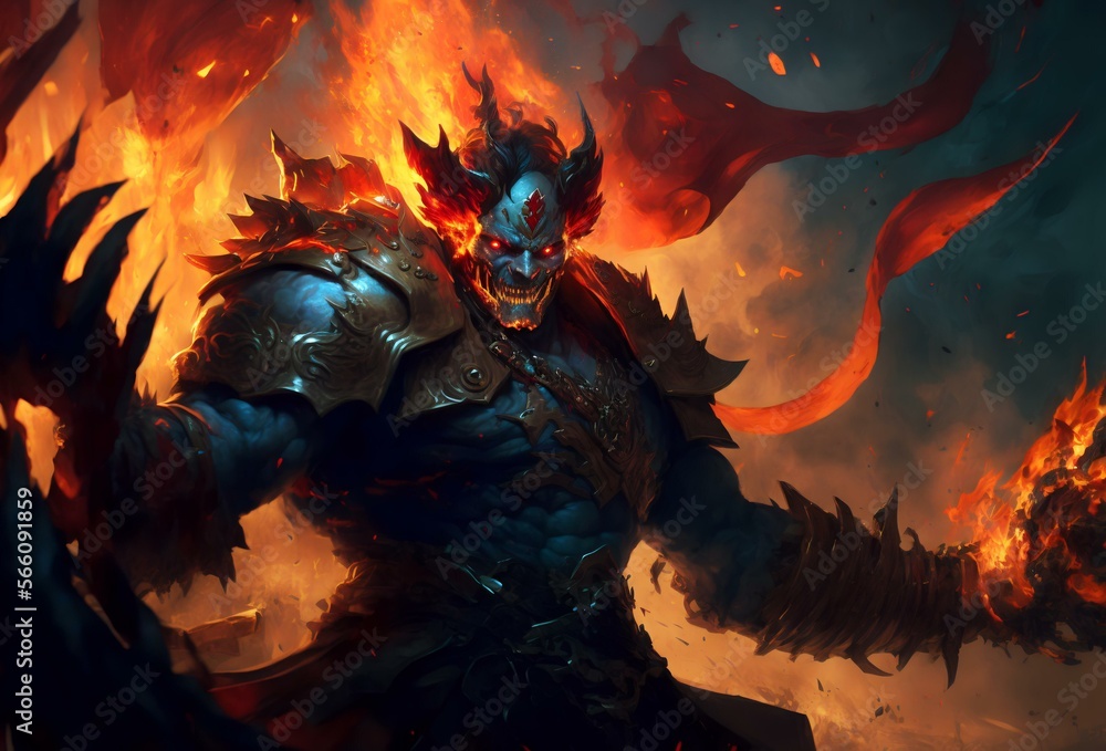 ‘Ember's Fury’ - This figure shows Ember Spirit in a fierce, aggressive ...