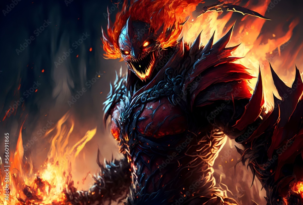 ‘Ember's Fury’ - This figure shows Ember Spirit in a fierce, aggressive ...