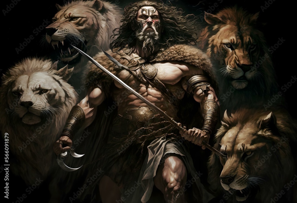 ‘Wild Fury’: fierce and powerful human-like figure with the head of a ...