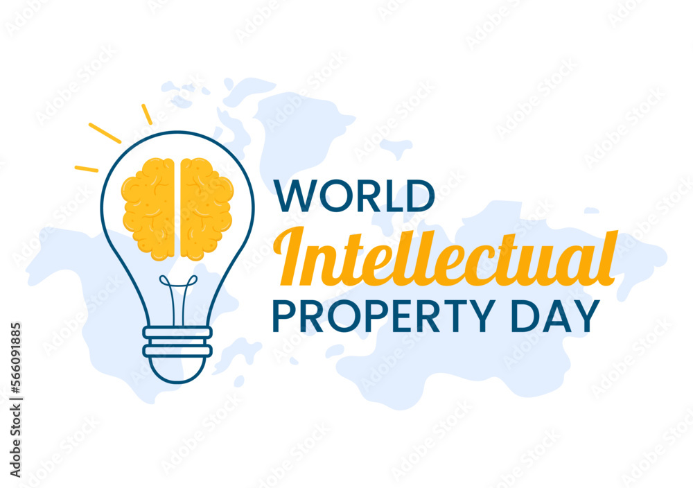 World Intellectual Property Day Illustration with Creativity and Light ...