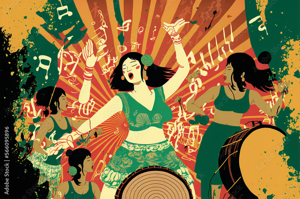 Asian imagery that captures dance, gestures and other forms of artistic ...