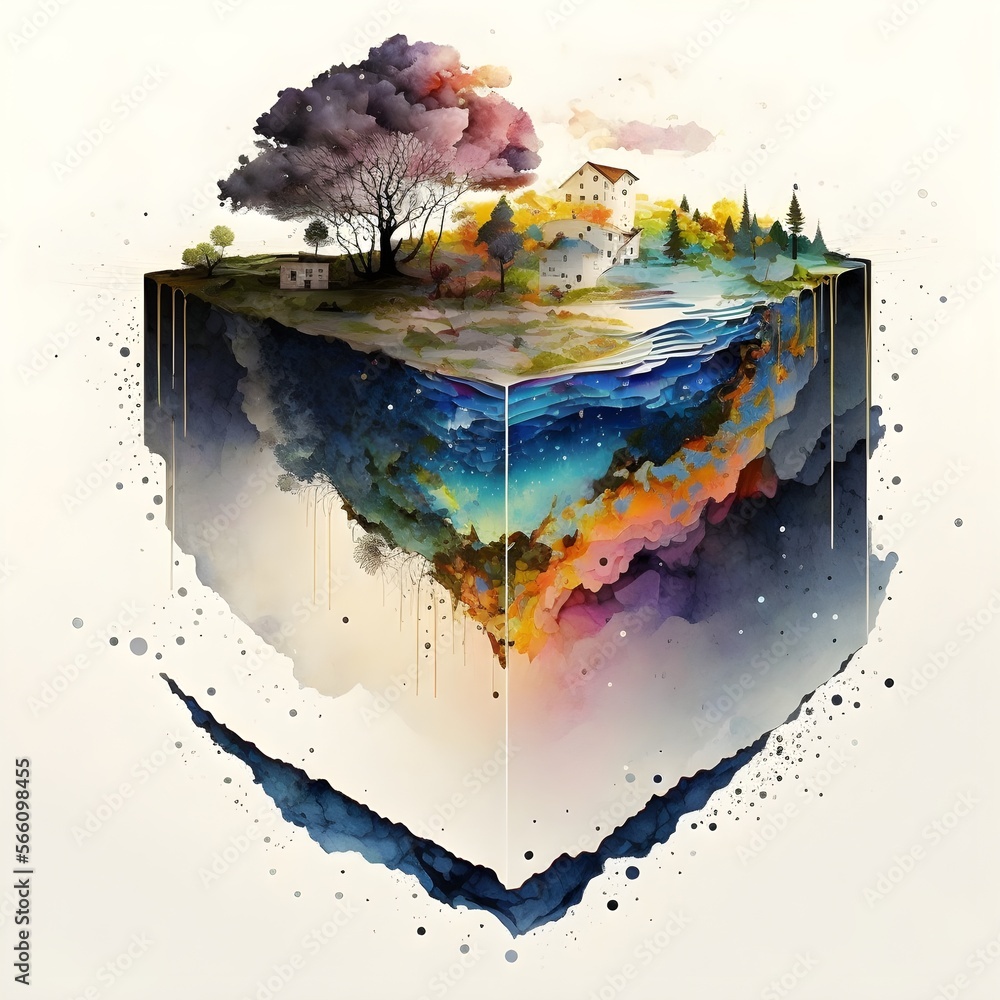 landscape and its something quite peculiar something shimmering and ...