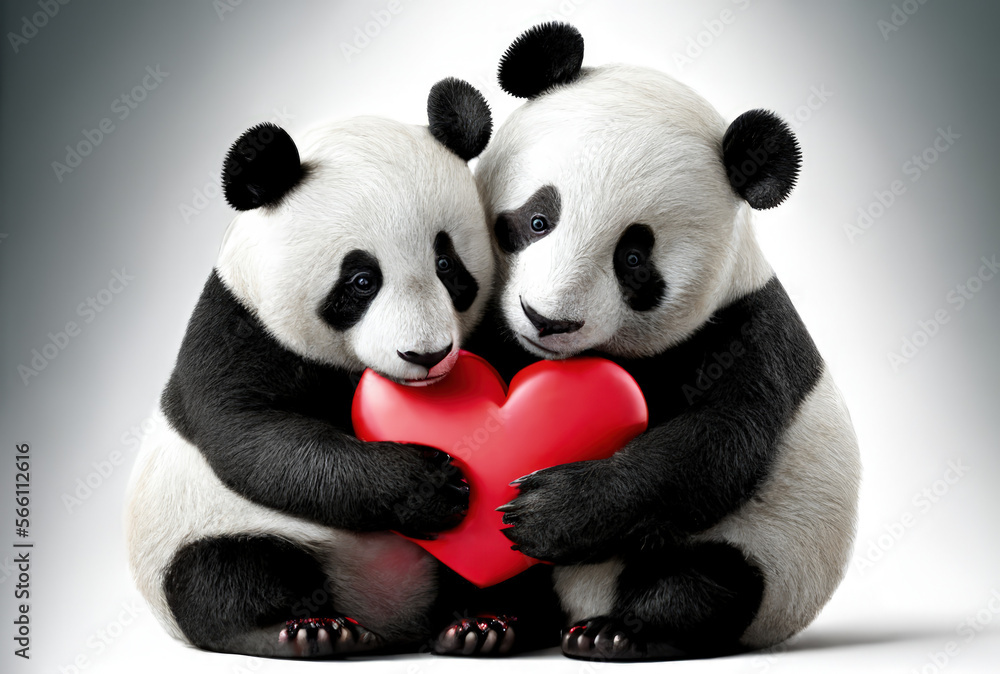 Pandas Hugging