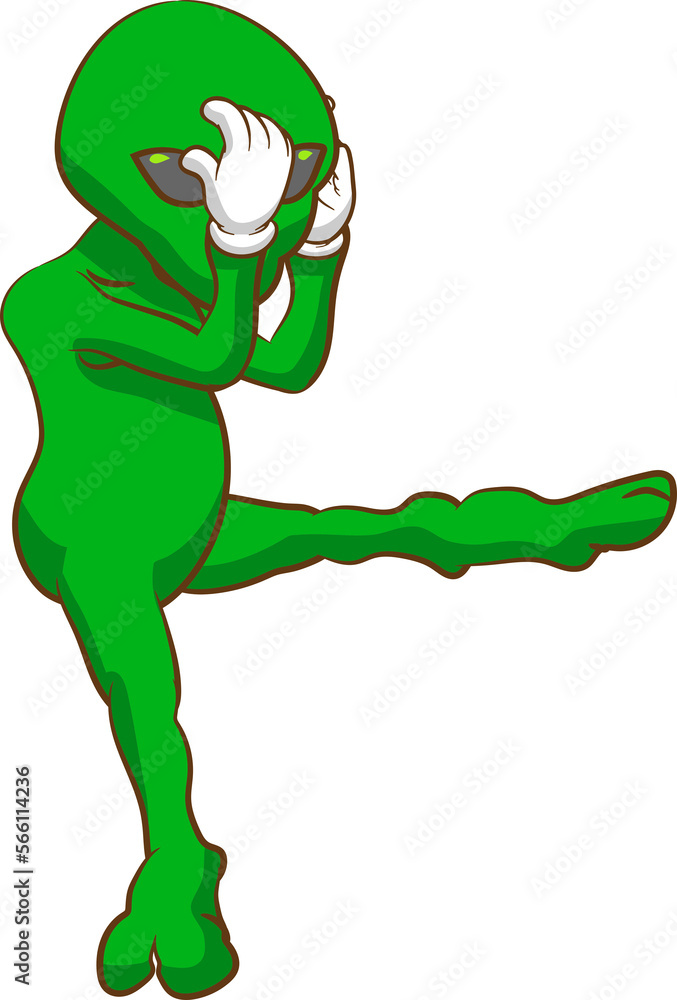 Alien png graphic clipart design Stock Illustration | Adobe Stock