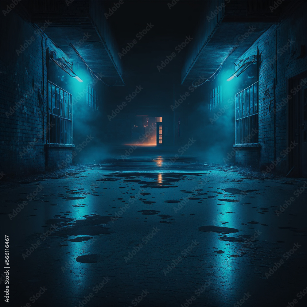 dark alley Stock Illustration | Adobe Stock