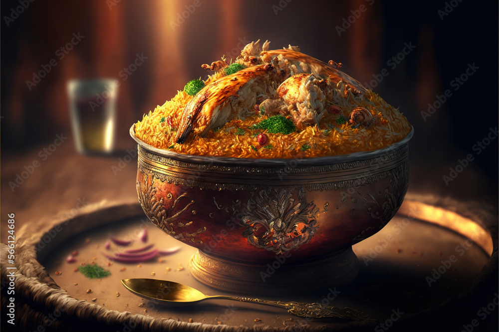 Biryani Stock Illustration | Adobe Stock