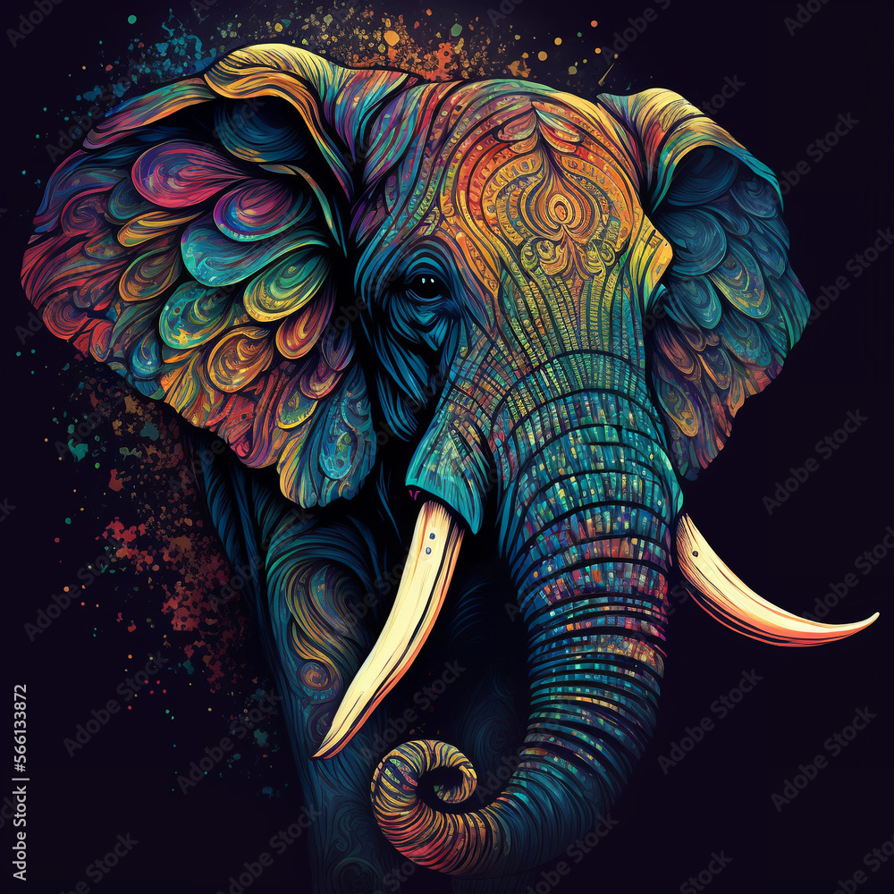 Trippy Elephant Backgrounds