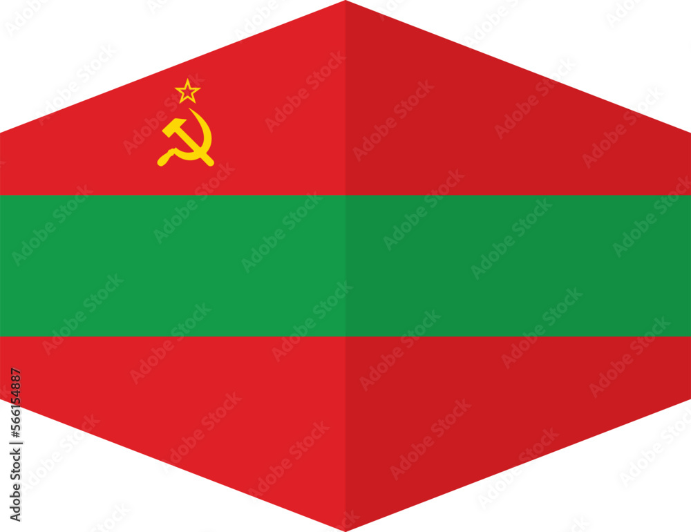 Transnistria flag background with cloth texture.Transnistria Flag ...
