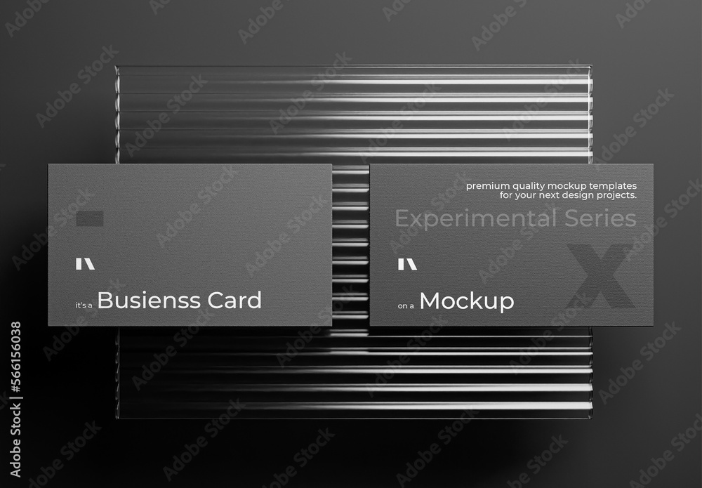 Black Business Card Mockup Stock Template | Adobe Stock