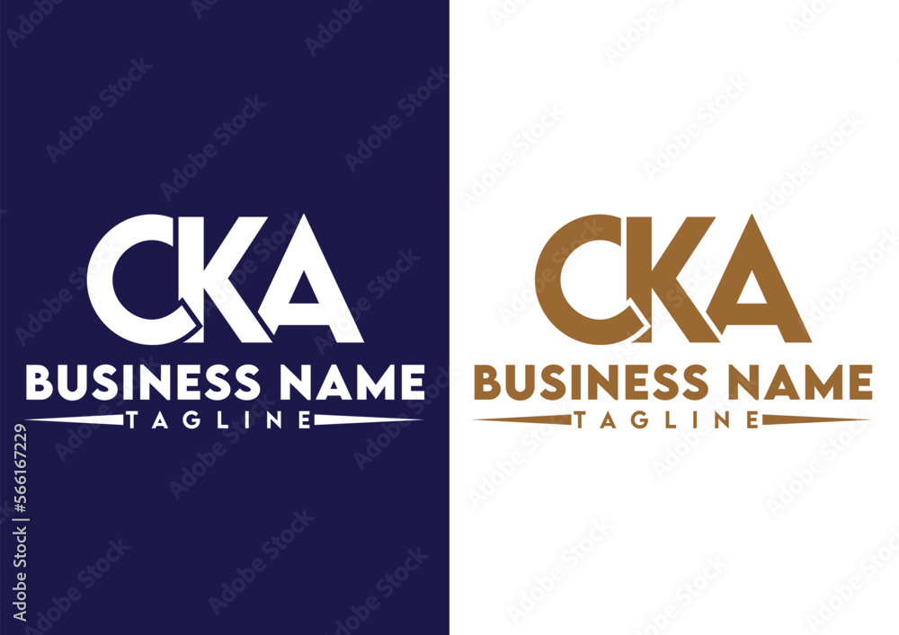 Letter CKA logo design vector template, CKA logo Stock Vector | Adobe Stock