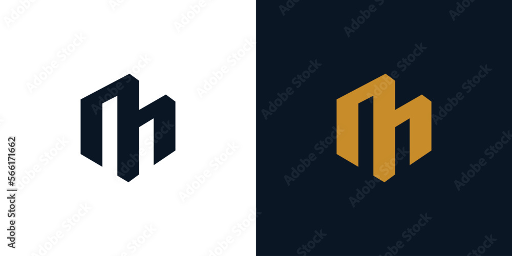 Modern and strong letter M initials logo design 2 Stock Vector | Adobe ...