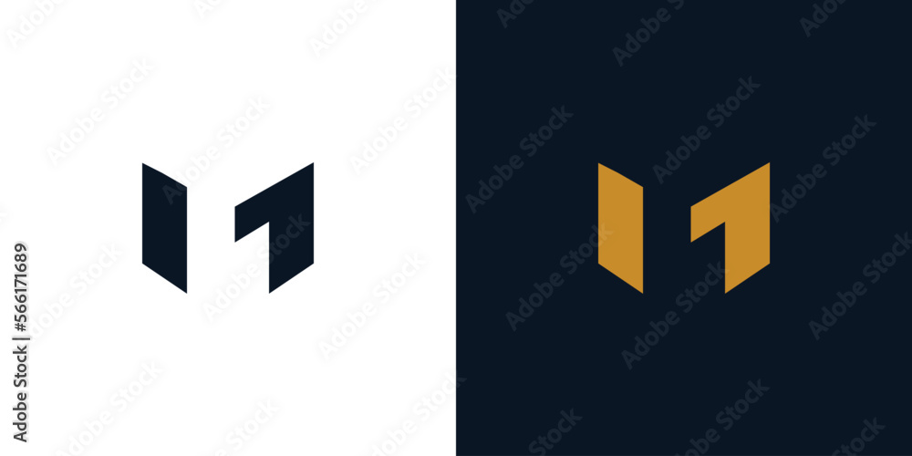 The M1 logo design is unique and powerful Stock Vector | Adobe Stock