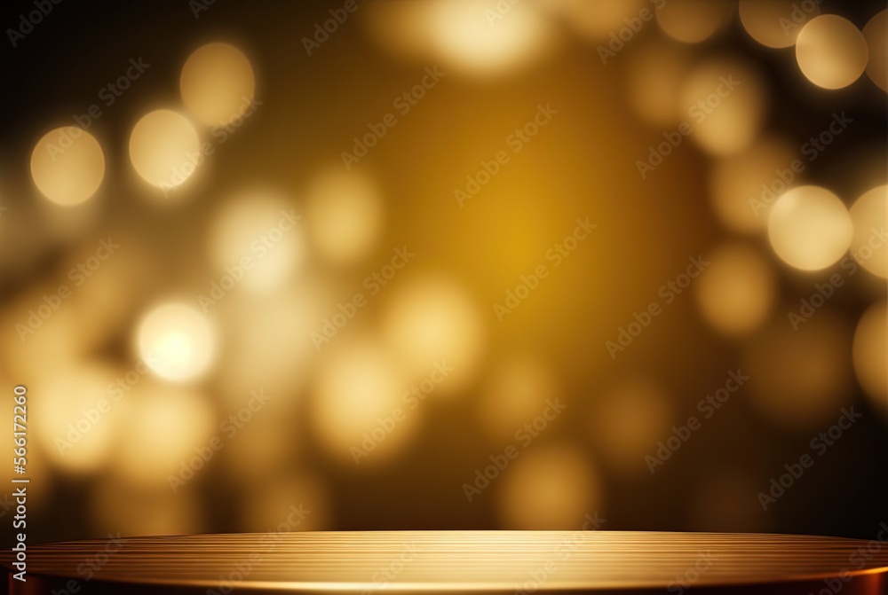 abstract gold background with floor stage, idea for background and ...