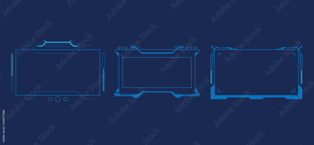 abstract hud ui gui future futuristic screen system virtual design ...