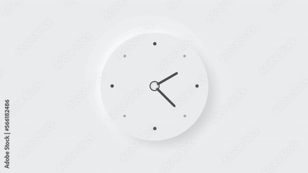 Clock Counting Down 24 Hour Day Fast Speed. Clock with moving arrows ...