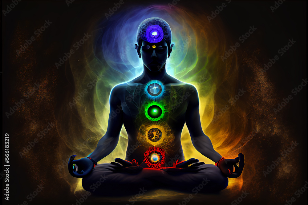7 chakras concept Stock Illustration | Adobe Stock