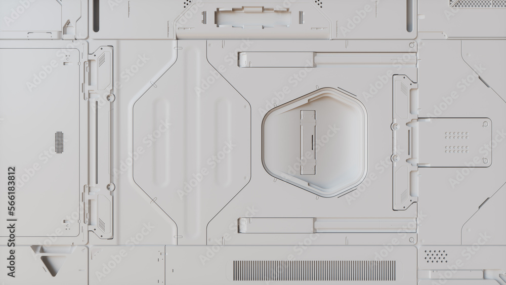 Technology Wallpaper with Innovative, White Science Fiction Hardware ...