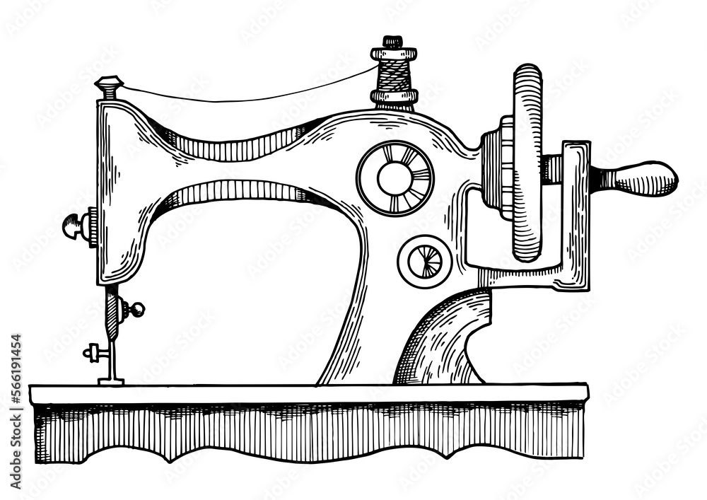 Sewing machine engraving PNG illustration with transparent background ...