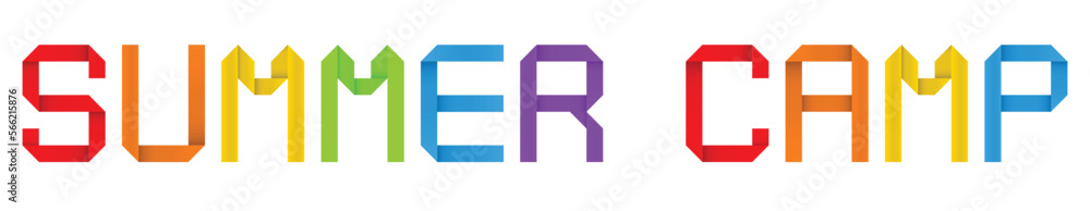 Vecteur Stock Vector concept or conceptual paper origami font forming ...