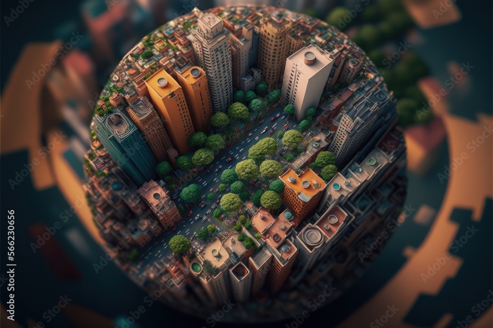 City, top view, knolling, hyper-detailed, hyper-photorealistic, sharp ...