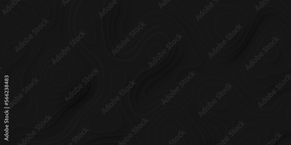 Abstract black paper texture background. Minimal paper cut style ...