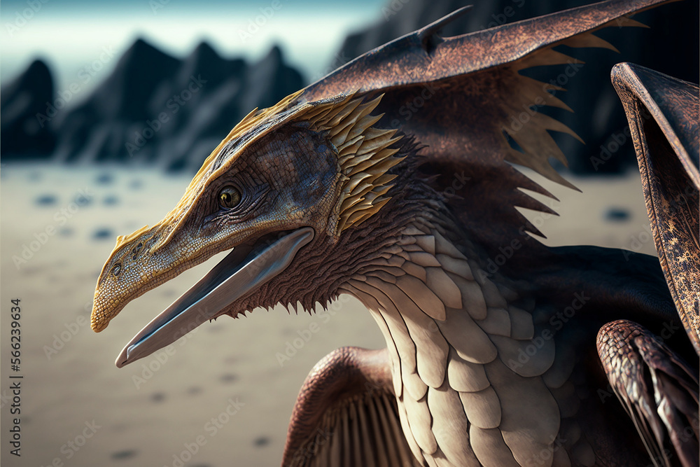 Pterodactyl illustrations. Generative AI Stock Illustration | Adobe Stock