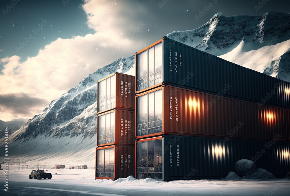 eco friendly hotel building made from used shipping container box ...