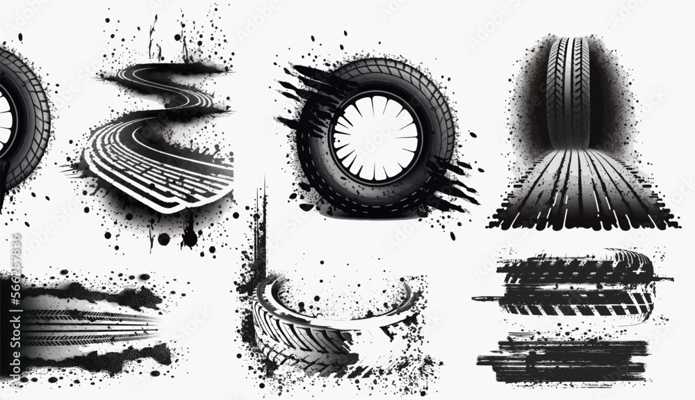 Marks and dirt. Drag racing, drift, ралли, мотокросс, off-road and ...
